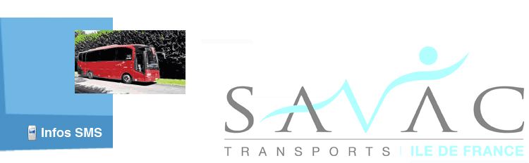 Bienvenue sur le service Infos SMS de la société SAVAC Transports